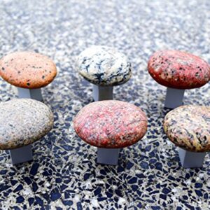 10 Pcs Kitchen Cabinet pull handles. Stone furniture. Sea Stone knobs and pulls.