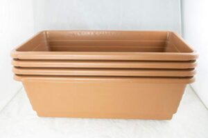 4 japanese plastic bonsai training pot/flower garden planter 18"x 10.5"x 5.75"