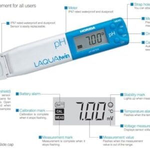 HORIBA LAQUATWIN - B-731 Potassium LAQUAtwin K-11 Pocket Tester; Range 39 to 3900 ppm, White