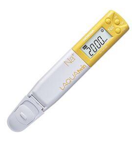 horiba laquatwin na-11 sodium pocket tester, range 2 to 9900 ppm for water, viscous liquids, solids, and powder samples