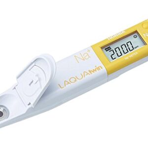 HORIBA LAQUAtwin Na-11 Sodium Pocket Tester, Range 2 to 9900 ppm for Water, Viscous Liquids, Solids, and Powder Samples