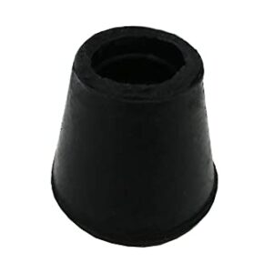 Shepherd Hardware 8758E Leg Tips 1/2-Inch Inside Diameter Rubber Chair Leg Caps, Black, 24 Count (Pack of 1)