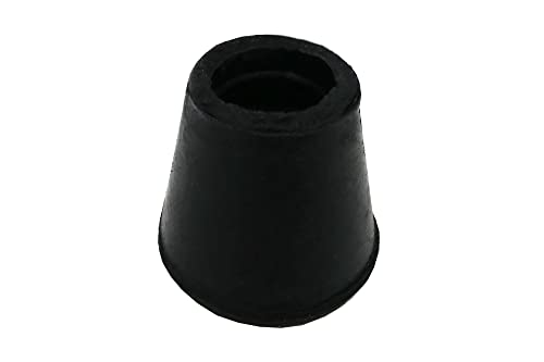 Shepherd Hardware 8758E Leg Tips 1/2-Inch Inside Diameter Rubber Chair Leg Caps, Black, 24 Count (Pack of 1)