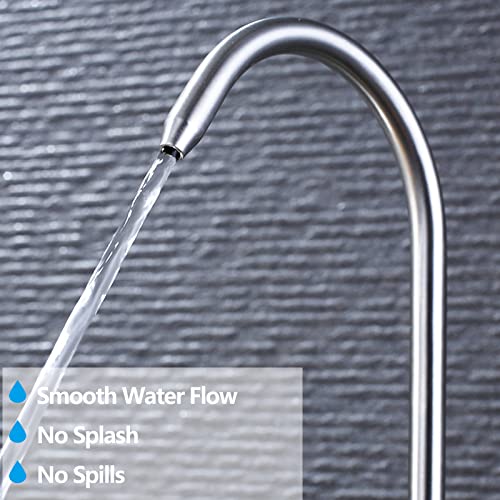 Water Filter Faucet, Fits Most Reverse Osmosis Water Filtration System, Kitchen Bar Sink Purifier Drinking Water Faucet, Stainless Steel，Lead-Free, Brushed, Single Handle