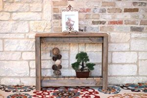 36" natural console table