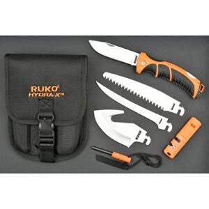 ruko ruk0133b-cs hydra-x outdoor adventure set with load & lock blade exchange system