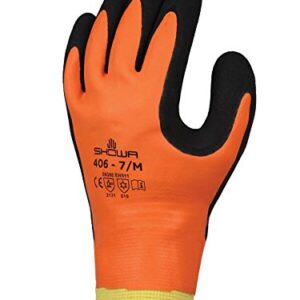 SHOWA 406 Latex Rubber Insulated Winter Work Glove with Acrylic/Nylon Liner, X-Large (Pack of 12 Pair)