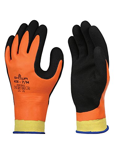 SHOWA 406 Latex Rubber Insulated Winter Work Glove with Acrylic/Nylon Liner, X-Large (Pack of 12 Pair)