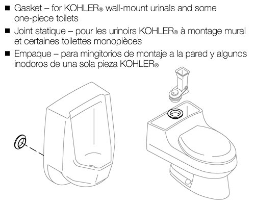 KOHLER GP53410 Part Urinal Gasket, 1 Count (Pack of 1), Unfinished