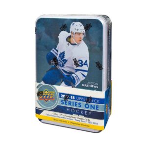 2017-18 upper deck series 1 hockey 12ct tin box