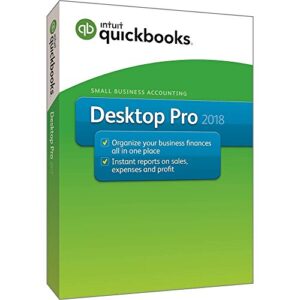 Intuit QuickBooks PRO 2018 - Retail Green Box Package - Authentic Intuit Product