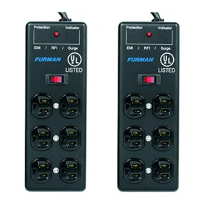 furman ss6b 6 plug surge protector (2 -pack)