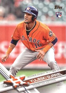 2017 update series #us8 yulieski gurriel houston astros baseball rookie debut card