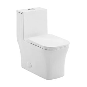 swiss madison well made forever sm-1t106 concorde one piece toilet, glossy white