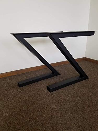 Metal Table Legs, Z-Shaped Style - Any Size and Color