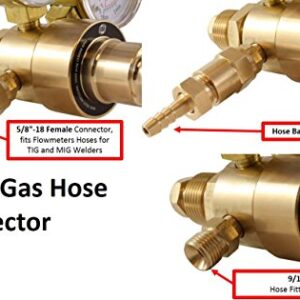 Industrial Argon Regulator/Flowmeter Gauges for MIG and TIG Welders - SÜA