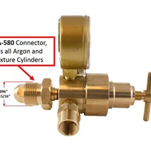 Industrial Argon Regulator/Flowmeter Gauges for MIG and TIG Welders - SÜA