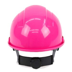 RK-HP14-HP, Hard Hat Cap Style with 4 Point Ratchet Suspension, 1EA (Hi vis pink)