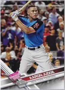 2017 topps update aaron judge home run derby new york yankees baseball rookie card #us1