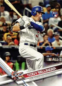 2017 topps update baseball #us38 cody bellinger rookie card - 1st career all-star game