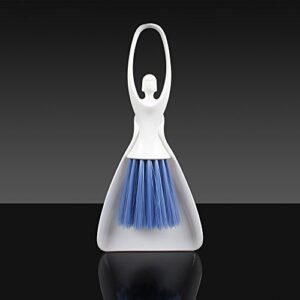 Jscarlife Mini Dustpan and Brush Deep Detail Cleaning Set, Deep Gap Cleaning Tool, Sweeping Up and Tidying Your Home, Desk, Countertop, Key Board, Cat, Dog and Other Pets, Dustpan