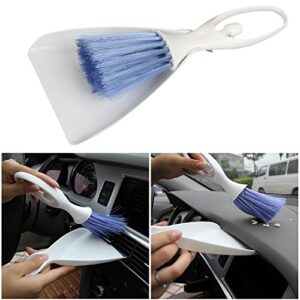 Jscarlife Mini Dustpan and Brush Deep Detail Cleaning Set, Deep Gap Cleaning Tool, Sweeping Up and Tidying Your Home, Desk, Countertop, Key Board, Cat, Dog and Other Pets, Dustpan