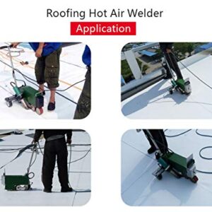 Automatic Hot Air Welder for Welding Roofing TPO PVC membrane with Free Hot Air Welding Gun (230v roof welder+120v heat gun)