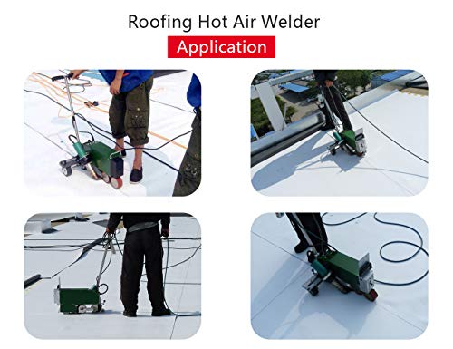 Automatic Hot Air Welder for Welding Roofing TPO PVC membrane with Free Hot Air Welding Gun (230v roof welder+120v heat gun)