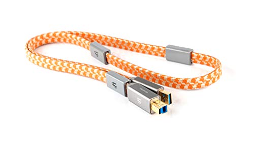 iFi Mercury3.0 Audiophile USB 3.0 A to B Cable for Computer/USB Audio and Data Transfer (0.5m, USB 3.0 B)