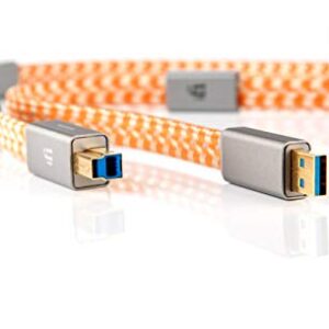 iFi Mercury3.0 Audiophile USB 3.0 A to B Cable for Computer/USB Audio and Data Transfer (0.5m, USB 3.0 B)