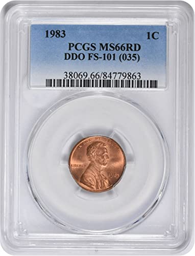 1983 P Lincoln DDO Cent FS-101 PCGS MS66RD