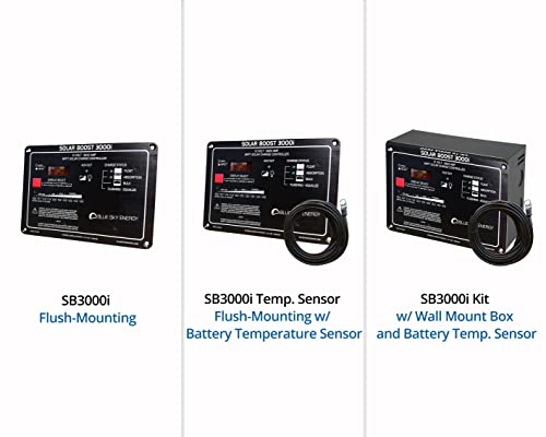 Blue Sky Energy SB3000i Solar Boost 30A MPPT Charge Controller with Display, Fully programmable for Lead-Acid or Lithium Batteries. Dual Battery Charge or 30A LVD Load Output