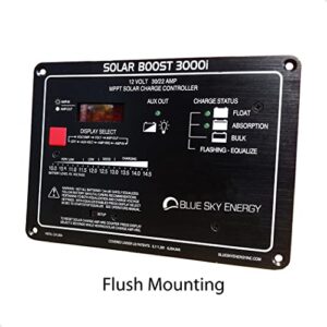 Blue Sky Energy SB3000i Solar Boost 30A MPPT Charge Controller with Display, Fully programmable for Lead-Acid or Lithium Batteries. Dual Battery Charge or 30A LVD Load Output