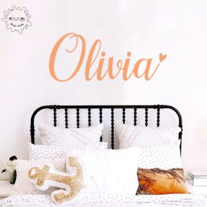 Girls Name wall Decal/Custom name sticker/Personalized Wall Decal/Nursery Baby Name Decal/kids name sticker