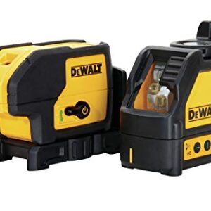 DEWALT Laser Level, 3 Spot + Cross Line, Green, 150-Foot Range (DW0883CG)