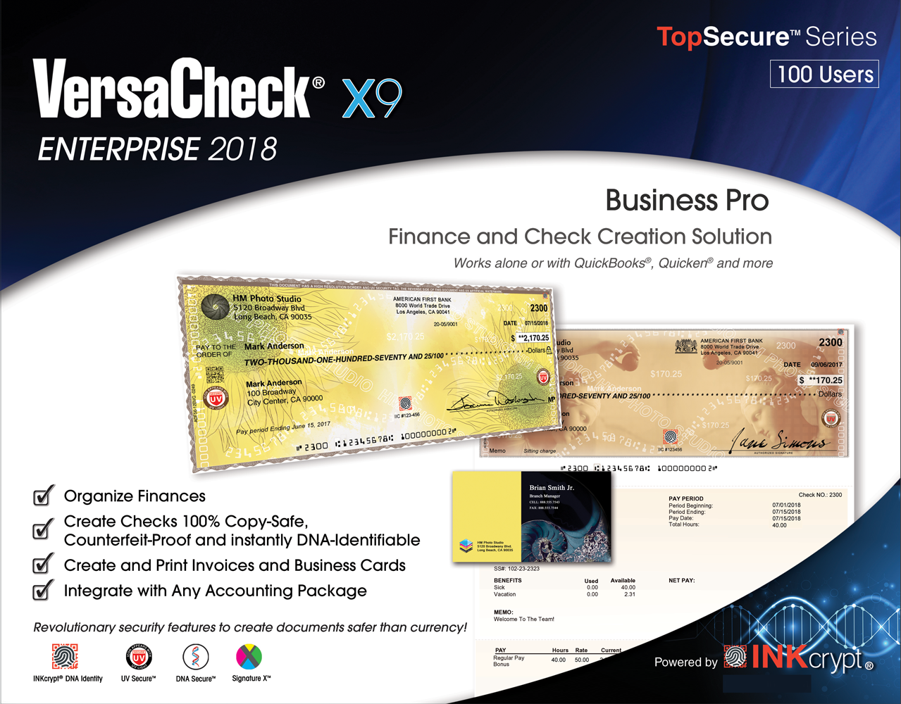 VersaCheck X9 Enterprise 2018 – 100 Users