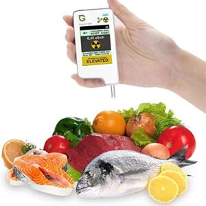 6 in 1 Greentest ECO 5F Food Nitrate Tester, High Accuracy Radiation Detector Geiger Counter Water Quality Meter TDS Hardness PPM Analyzer Dosimeter for Vegetable, Fruit, Meat, Fish, Water