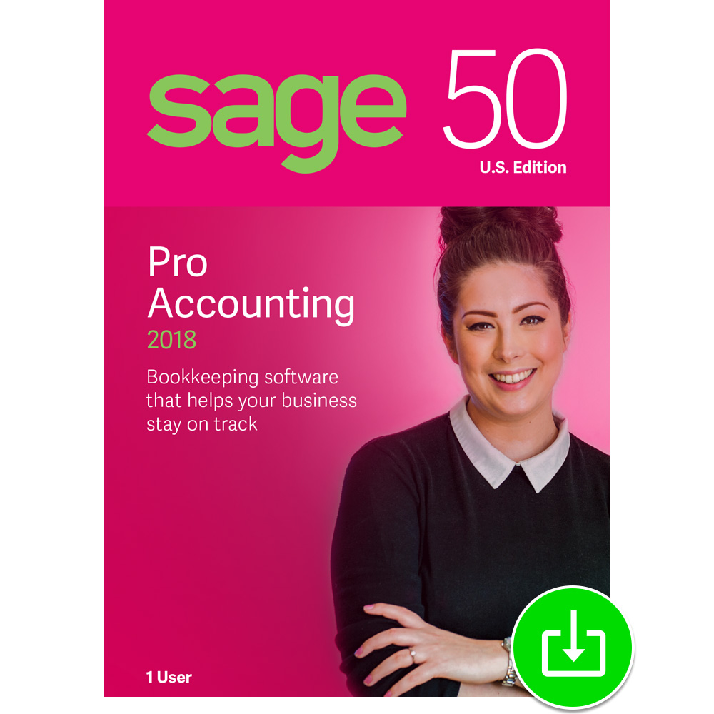 Sage 50 Pro Accounting 2018 U.S. [Download]