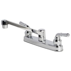 laguna brass 1300cp rv mobile home non-metallic swivel kitchen sink faucet chrome finish