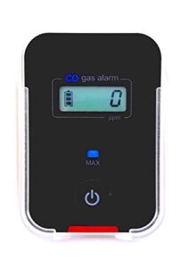 car, vehicle, aircraft carbon monoxide co detector | fast low-level 9ppm alarm | vehicles, police, pilots, travel, bus, trucks | metal body, small 2oz |