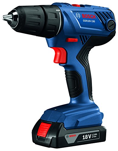 Bosch 18V Compact 1/2" Drill/Driver Kit with (2) 1.5 Ah Slim Pack Batteries GSR18V-190B22