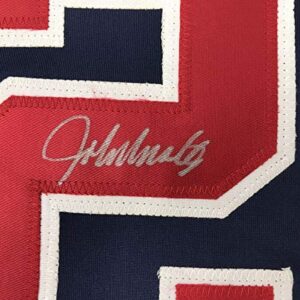 Autographed/Signed John Smoltz Atlanta Blue Baseball Jersey JSA COA