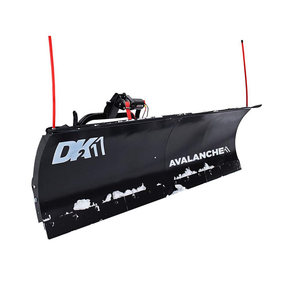 DK2 AVAL8219 Universal SUV/Truck Heavy Duty Snow Plow Kit 82 x 19 x 2 Inch Receiver Mount, Black