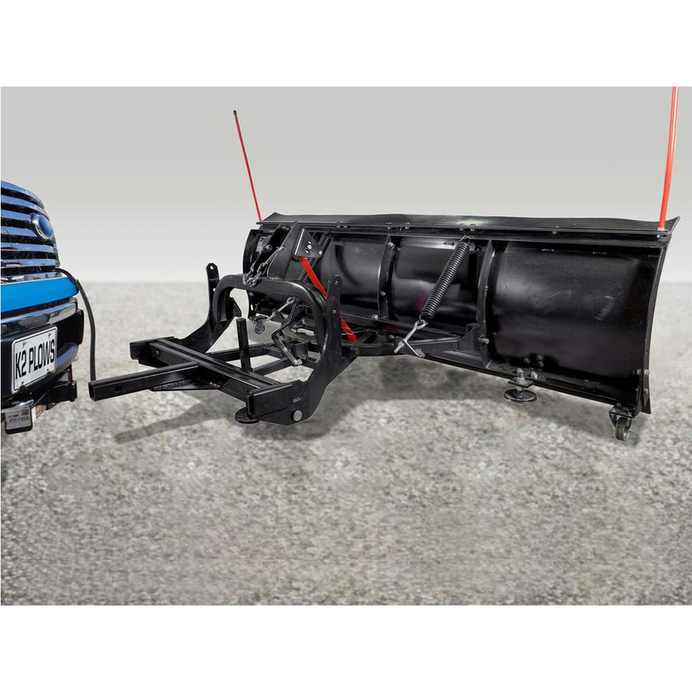 DK2 AVAL8219 Universal SUV/Truck Heavy Duty Snow Plow Kit 82 x 19 x 2 Inch Receiver Mount, Black