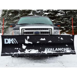 DK2 AVAL8219 Universal SUV/Truck Heavy Duty Snow Plow Kit 82 x 19 x 2 Inch Receiver Mount, Black