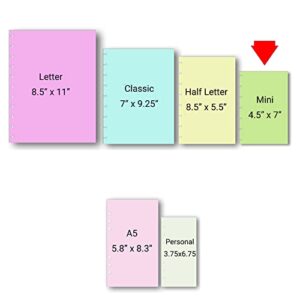 Monthly Bill Pay Checklist for the Mini Happy Planner, Fits 7-Disc Notebook, Budget Planner, Pre-punched Planner Inserts (colorful) BohoPlanners