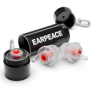 earpeace music - high fidelity concert ear plugs - ear protection for concerts, musicians and live events with loud music - reusable/hypoallergenic earplugs - noise reduction up to 26db