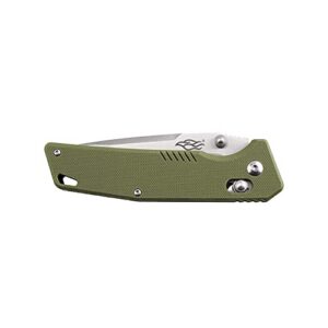 GANZO Firebird F7601 Pocket Folding Knife 440C Stainless Steel Blade G-10 Anti-Slip Handle with Clip Hunting Gear Fishing Camping Folder Outdoor EDC Knife (Green)