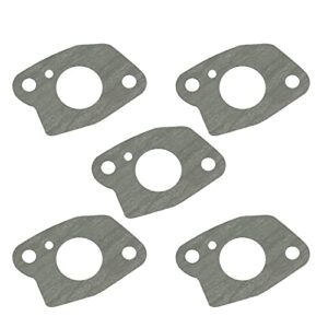 flypig carburetor gasket for honda gx200 6.5 hp gx160 5.5 hp gx120 gx110 engine lawn mower carb mounting gaskets 5 packs silver