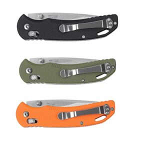 Firebird GANZO F753M1 Pocket Folding Knife G-10 Anti-Slip Handle with Clip 440C Stainless Steel Blade Camping Fishing Outdoor Folder EDC Knife (Orange)